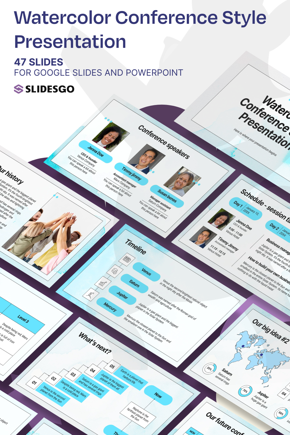 Watercolor Conference Style Presentation