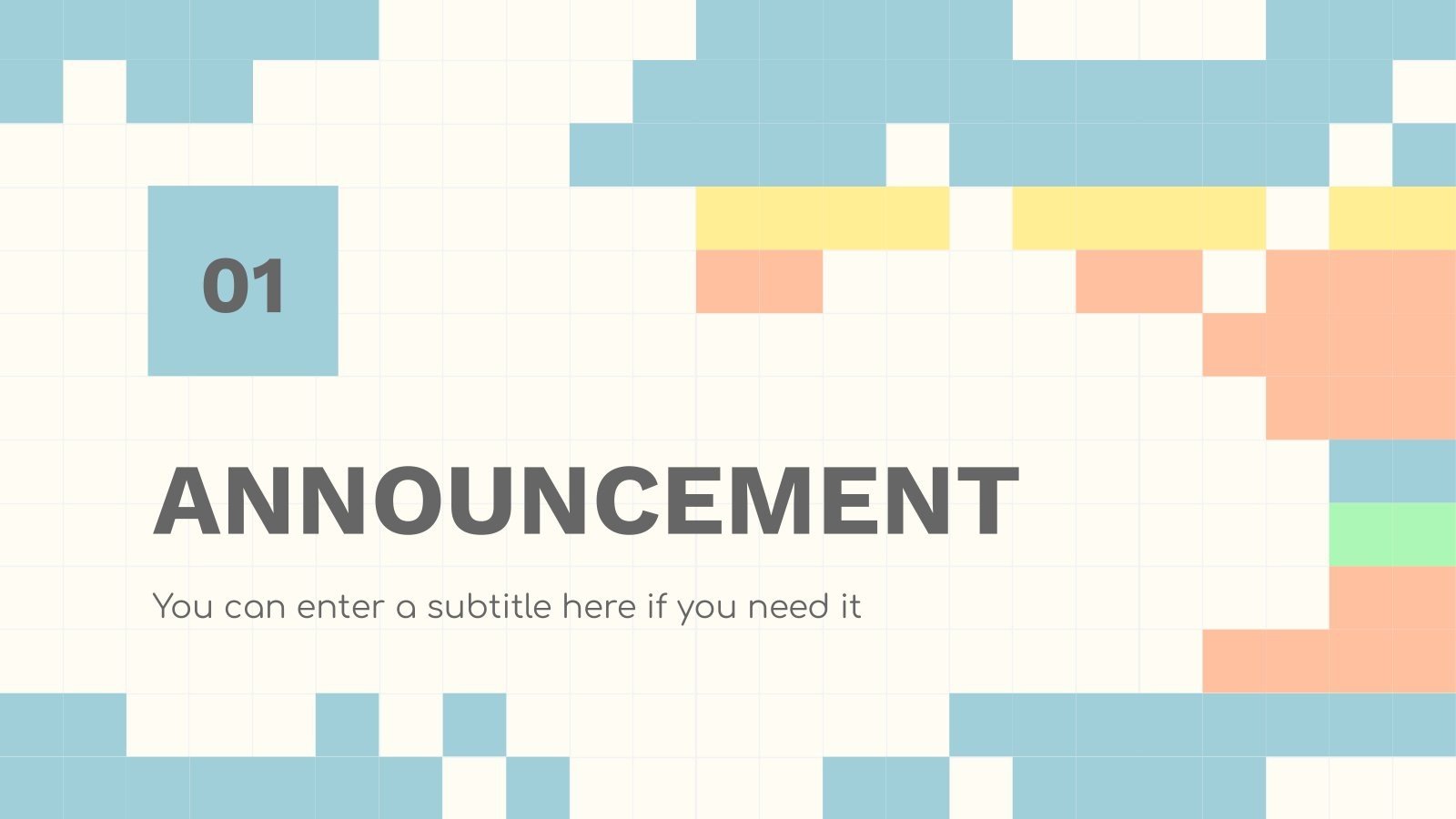 Pastel Blocks Newsletter | Google Slides & PowerPoint