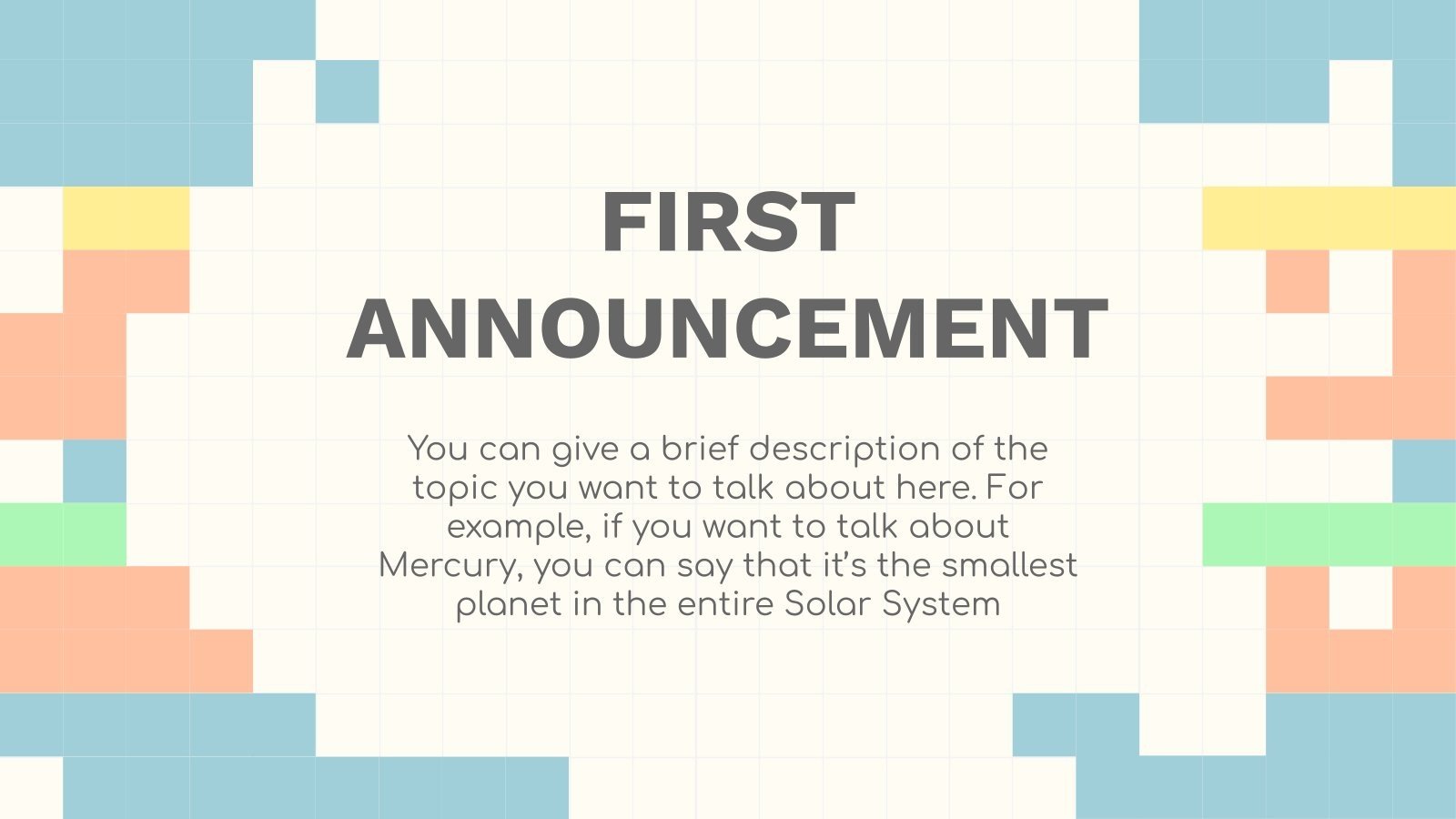 Pastel Blocks Newsletter | Google Slides & PowerPoint