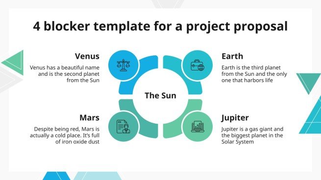 4 Blocker Template for a Project Proposal Presentation