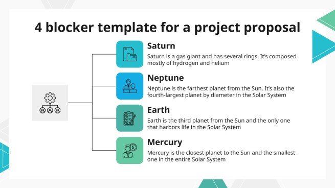 4 Blocker Template for a Project Proposal Presentation