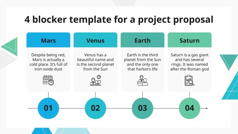4 Blocker Template for a Project Proposal Presentation