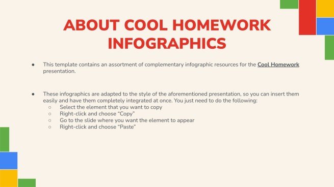 Cool Homework Infographics