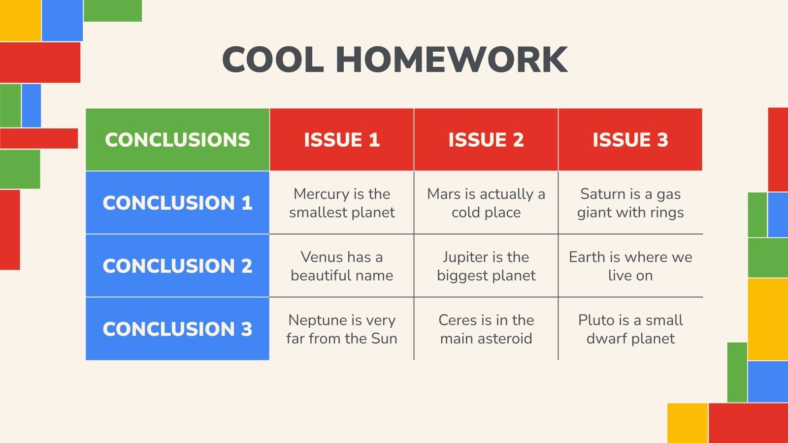 Cool Homework Infographics