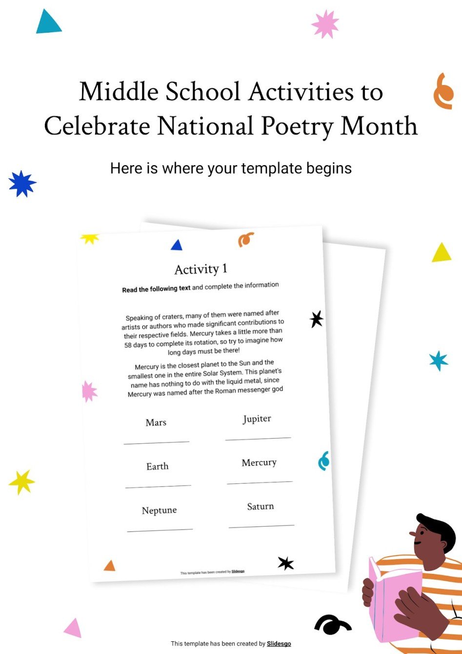 Middle School Activities to Celebrate National Poetry Month