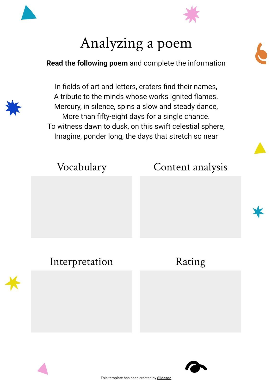 Middle School Activities to Celebrate National Poetry Month