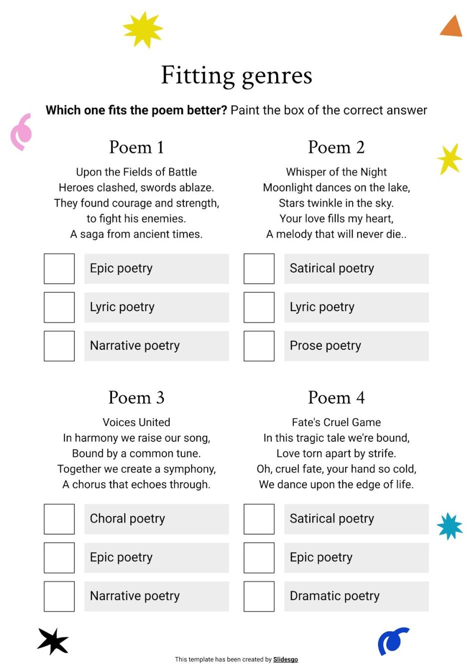 Middle School Activities to Celebrate National Poetry Month