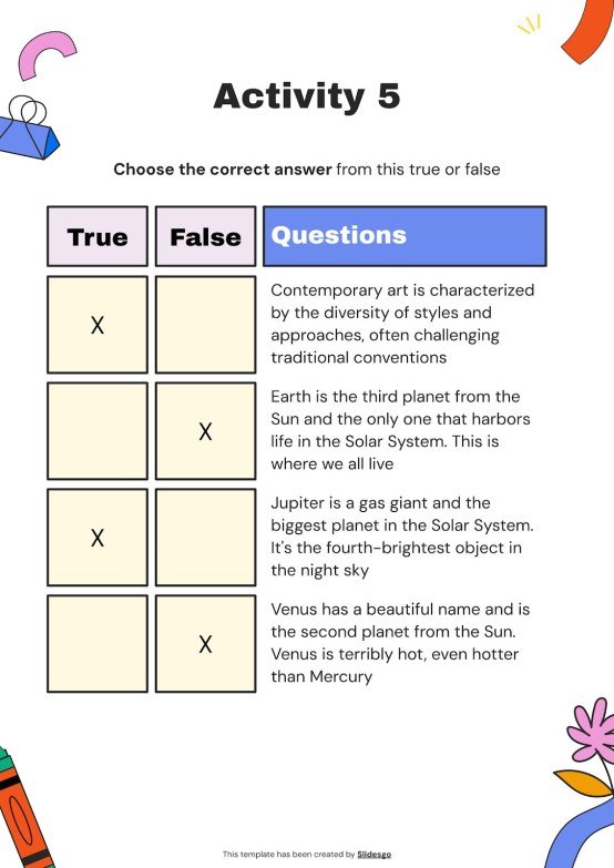 World Art Day Activities for Middle School Presentation