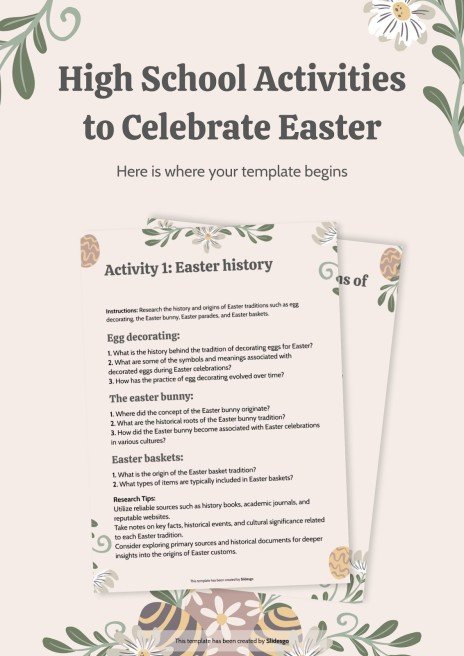 Plantillas gratis de Pascua para Google Slides y PowerPoint