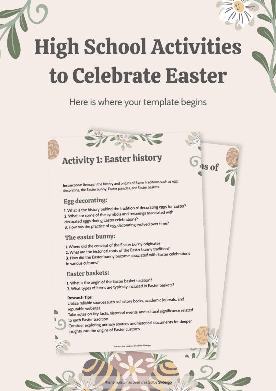 Plantillas gratis de Pascua para Google Slides y PowerPoint