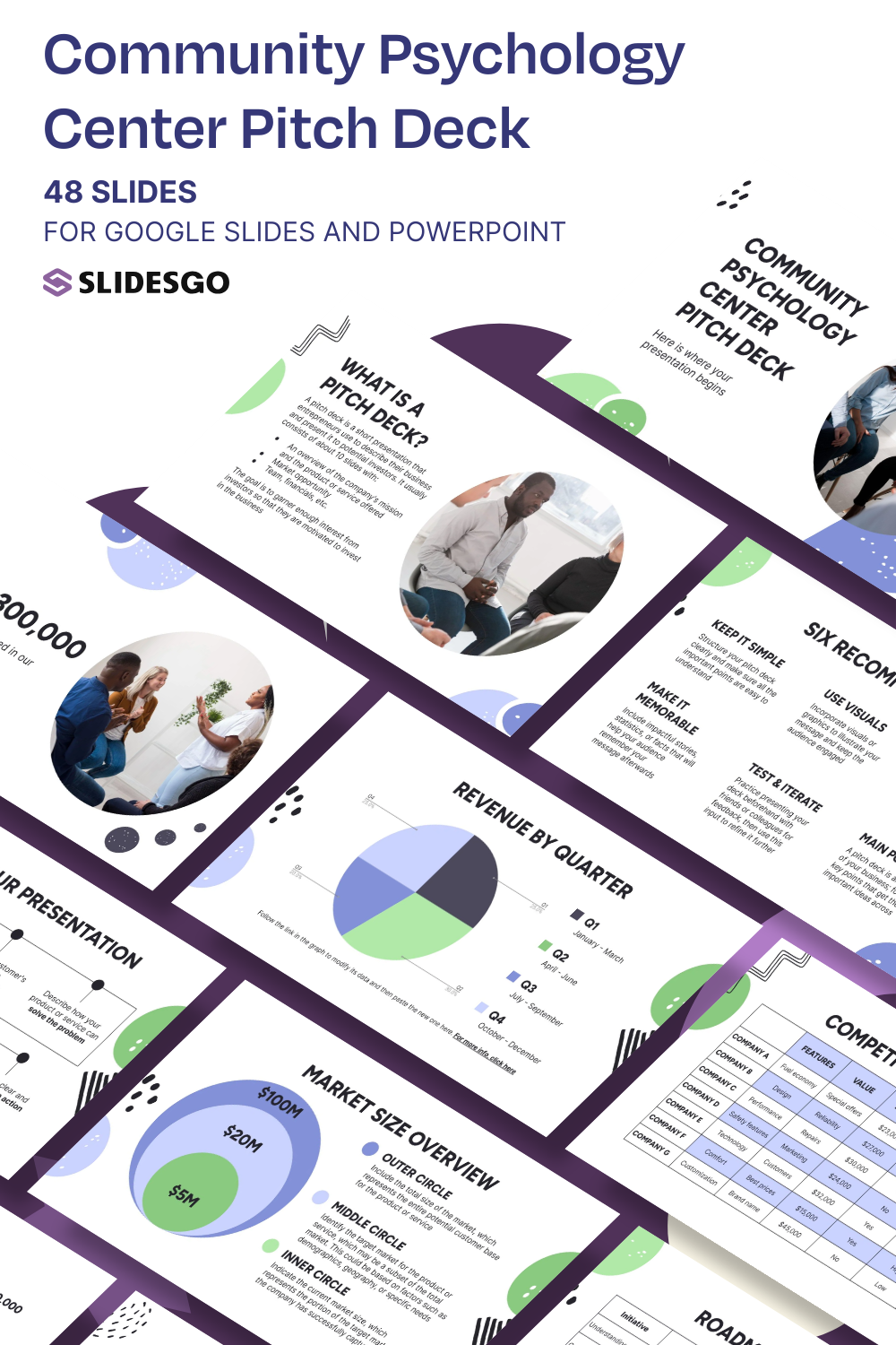 Community Psychology Center Pitch Deck Presentation