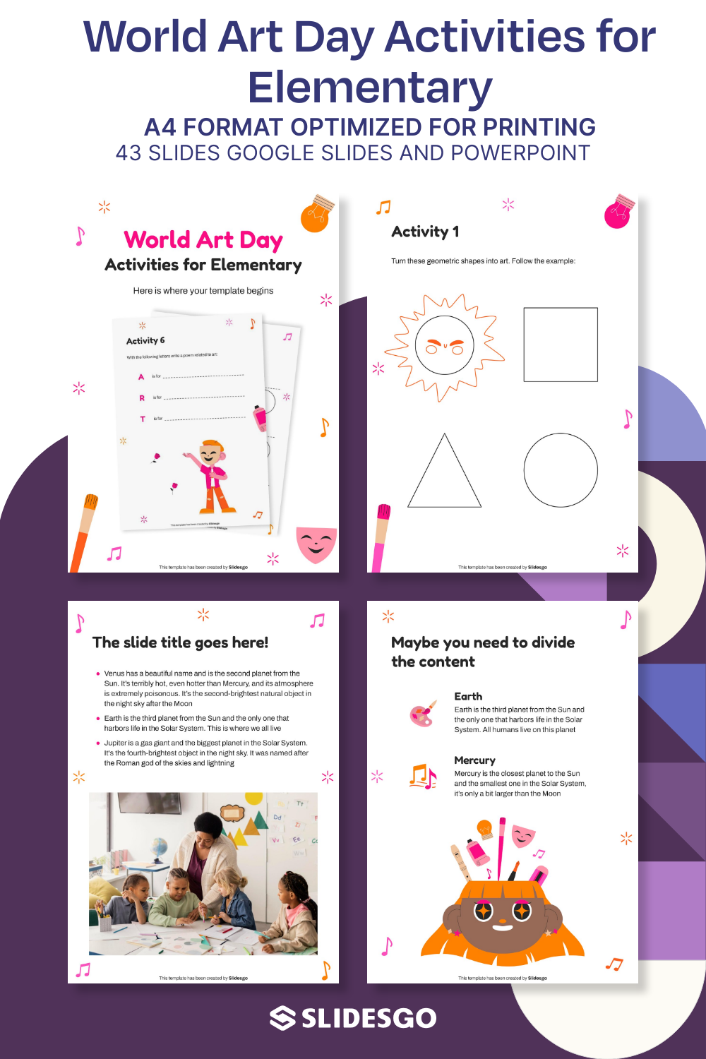 World Art Day Activities for Elementary Presentation