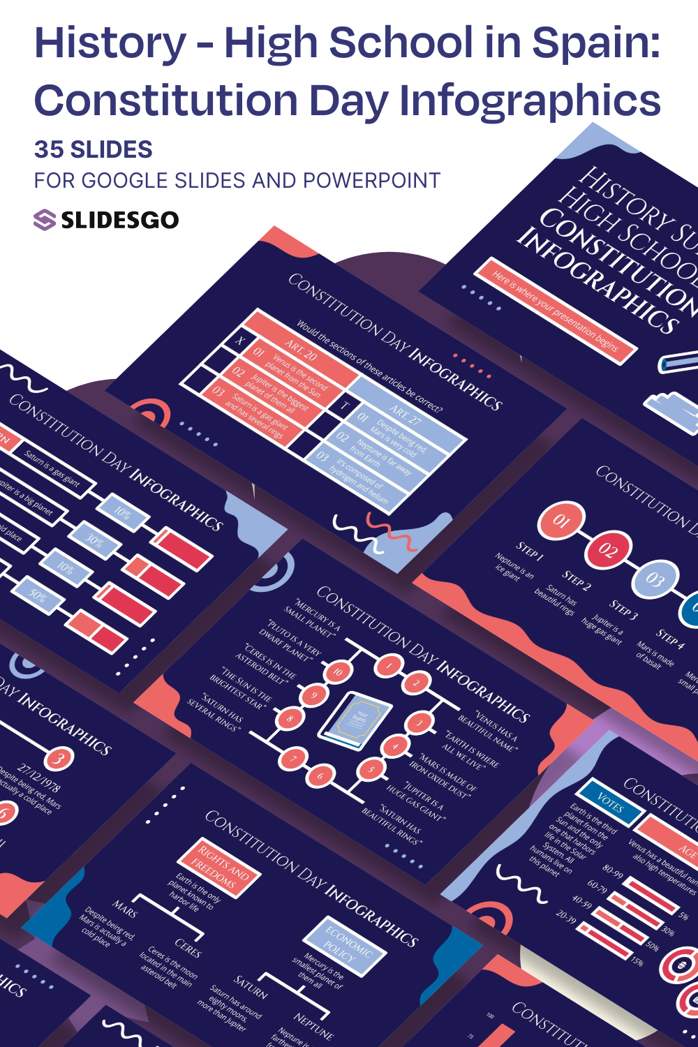 History in Spain: Constitution Day Infographics