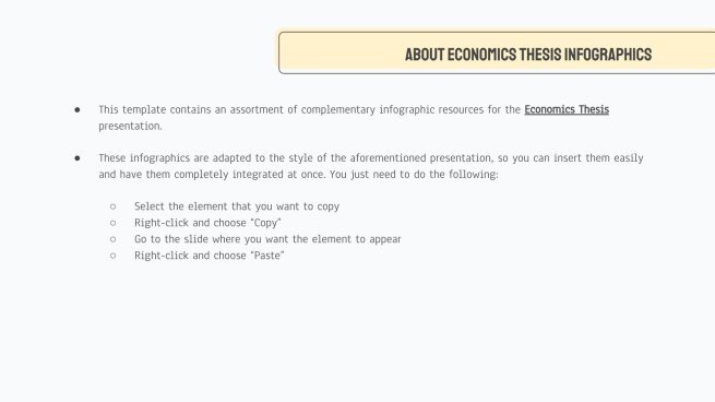 Economics Thesis Infographics Template