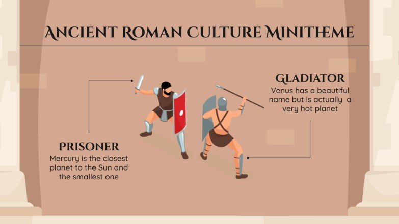 Ancient Roman Culture Minitheme Infographics Template