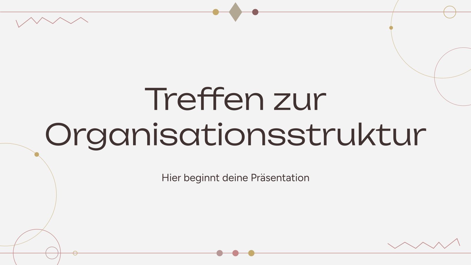 Organization Structure Meeting Presentation