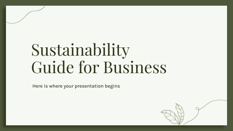Free Google Slides & PowerPoint templates about sustainability