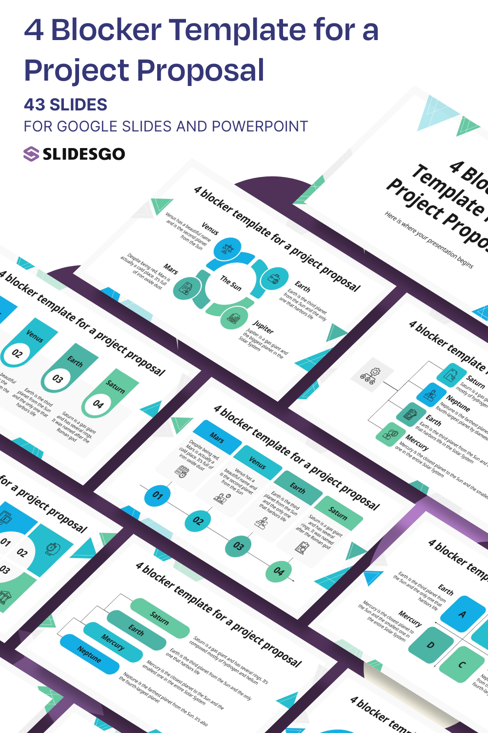 4 Blocker Template for a Project Proposal Presentation