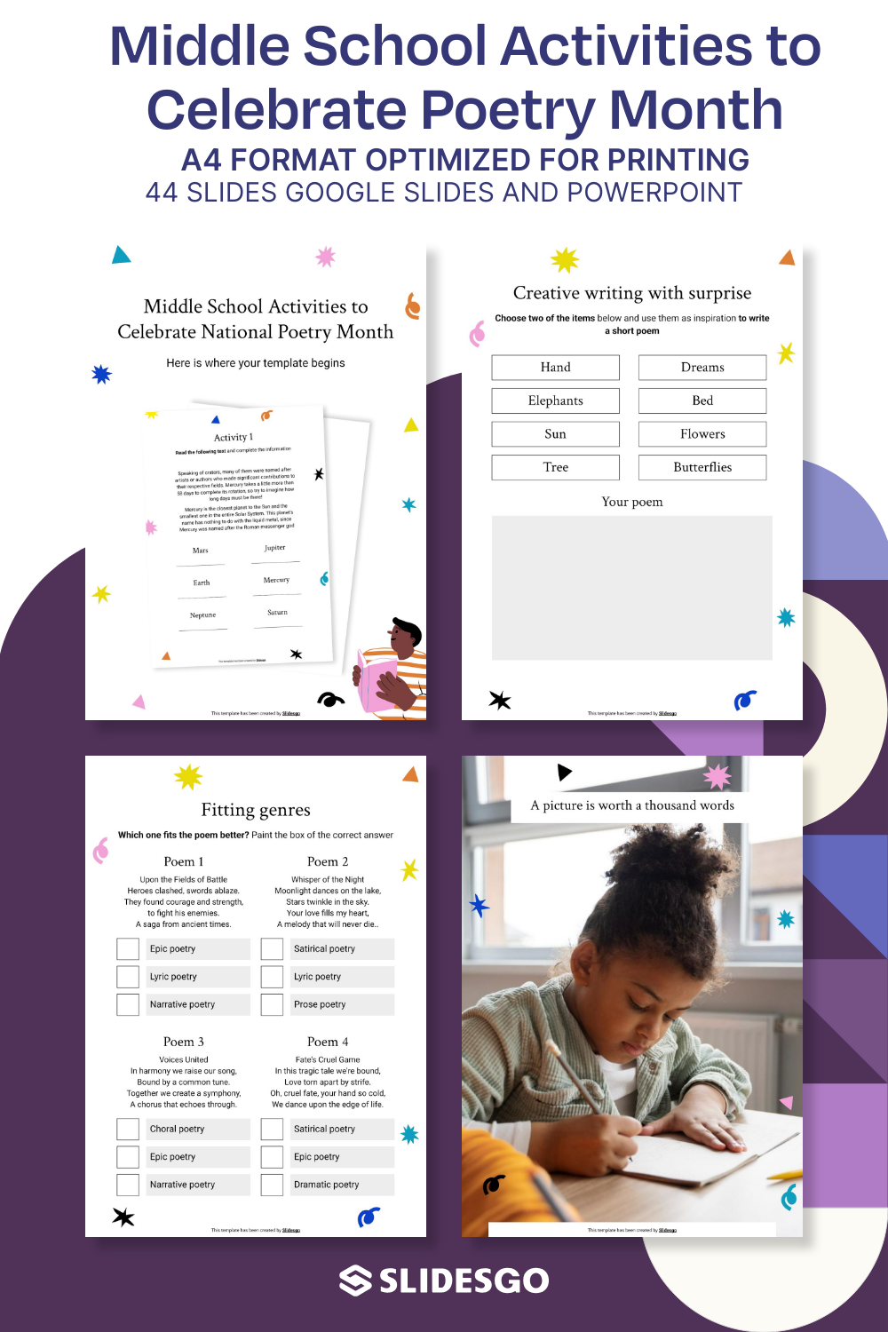 Middle School Activities to Celebrate National Poetry Month