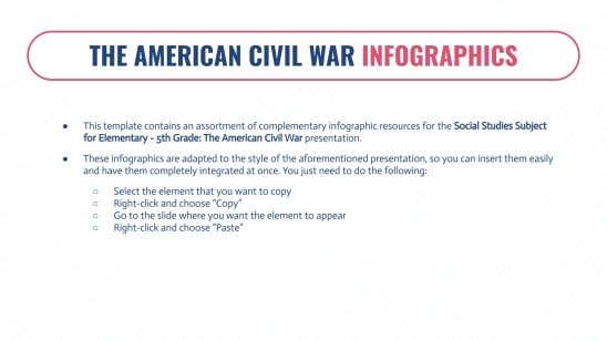 Social Studies Subject: The American Civil War Infographics