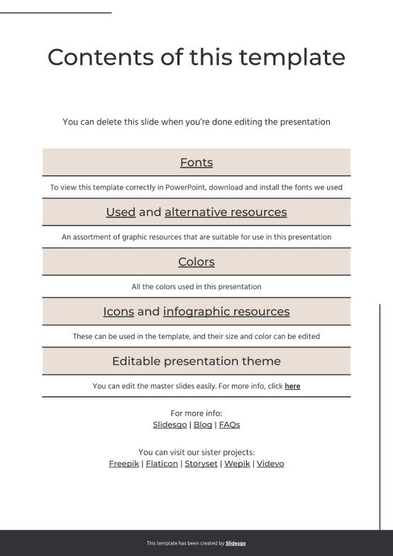 Product Data Sheet Design Presentation