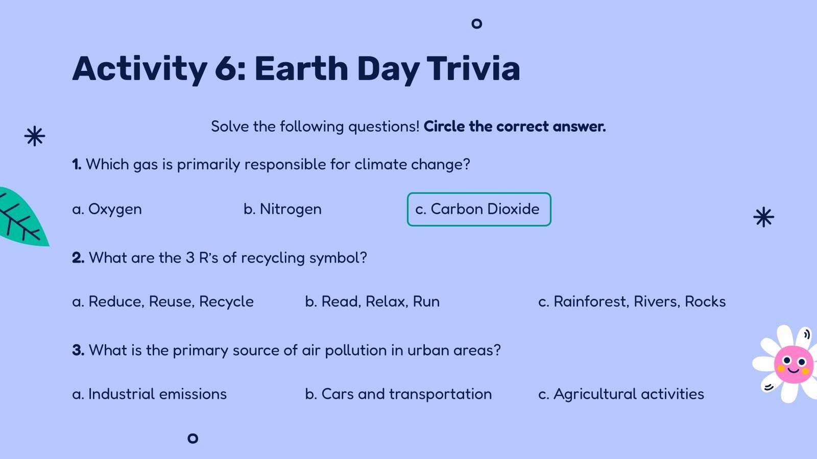 Elementary Activities for International Mother Earth Day
