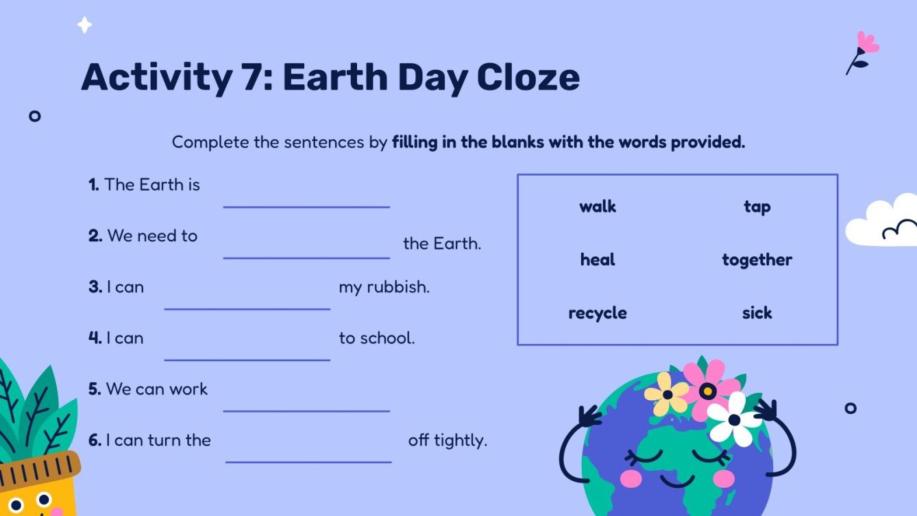 Elementary Activities for International Mother Earth Day
