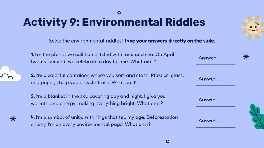 Elementary Activities for International Mother Earth Day