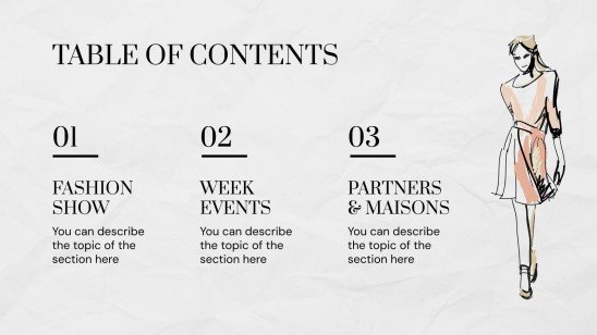 Défilé de mode à Paris | Google Slides et PowerPoint