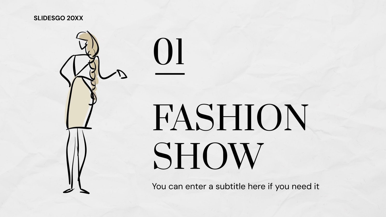 Défilé de mode à Paris | Google Slides et PowerPoint