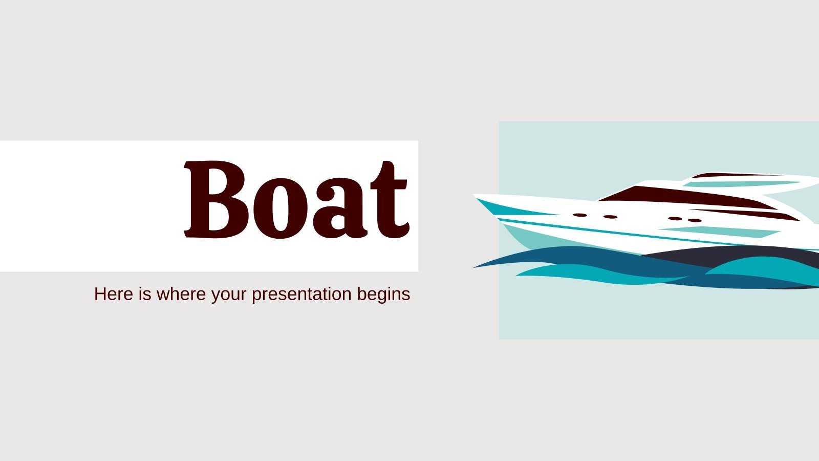 Boat Presentation