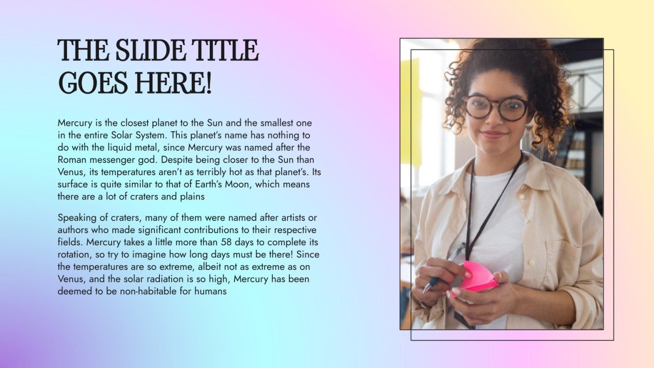 Elegant Pastel Gradient Backgrounds Marketing Basic Template