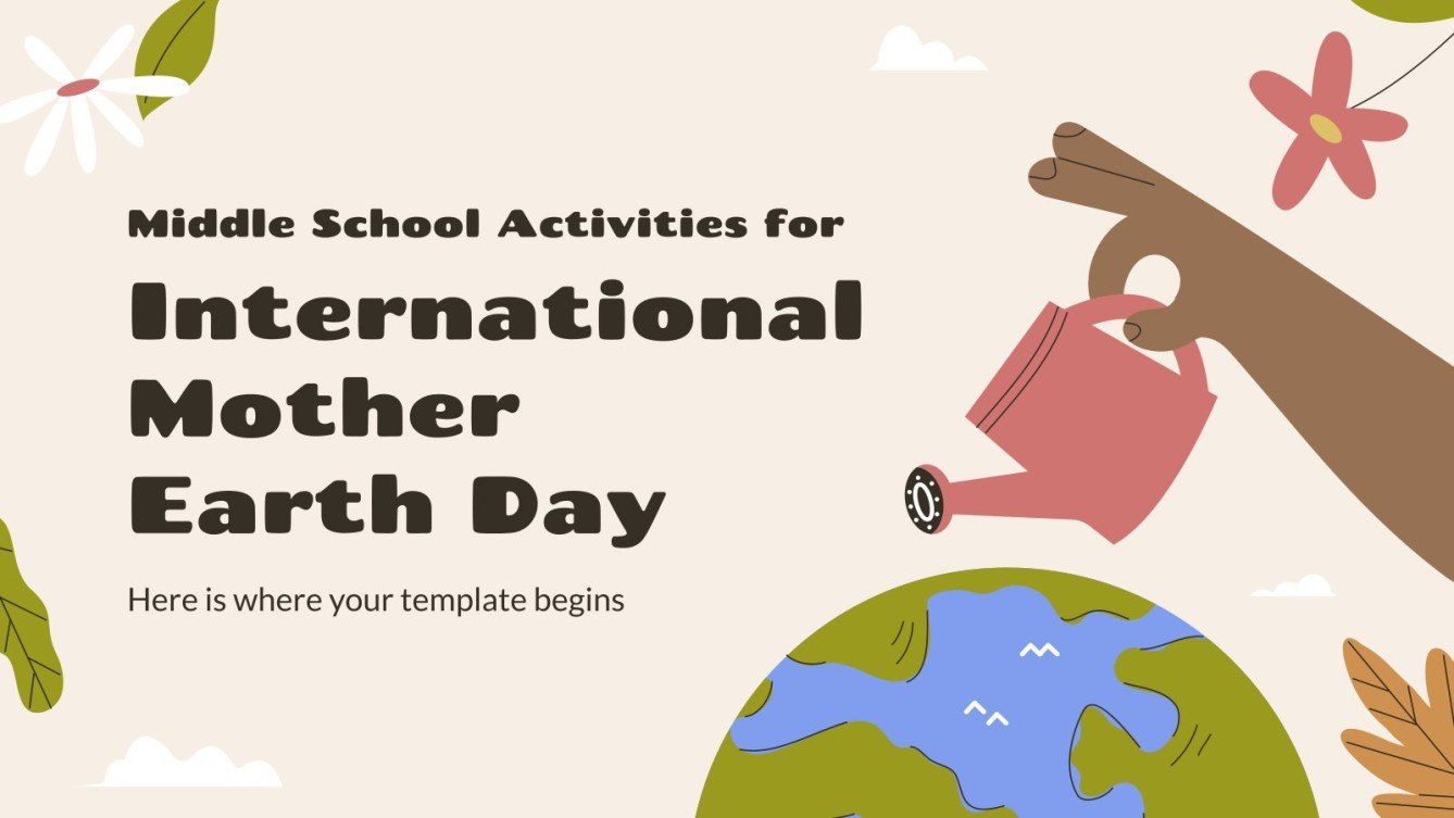 Middle School Activities for International Mother Earth Day