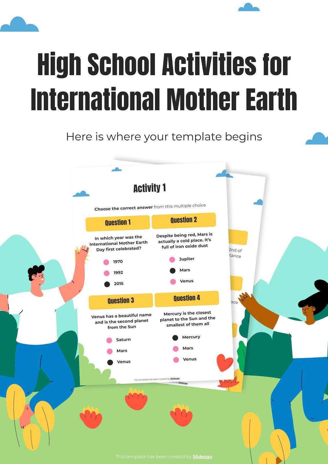 Actividades de bachillerato para el Día de la Madre Tierra