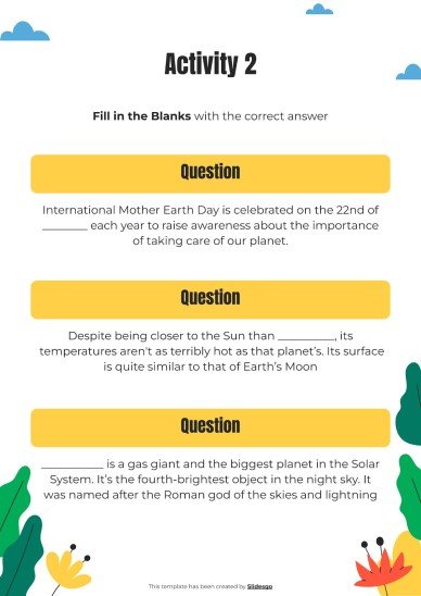 Actividades de bachillerato para el Día de la Madre Tierra