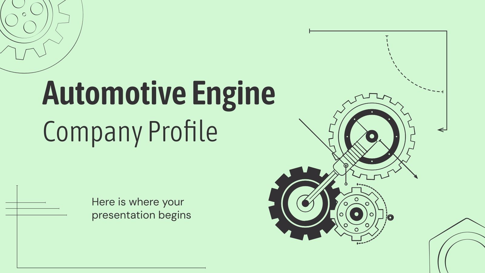 Automotive Engine Company Profile Presentation