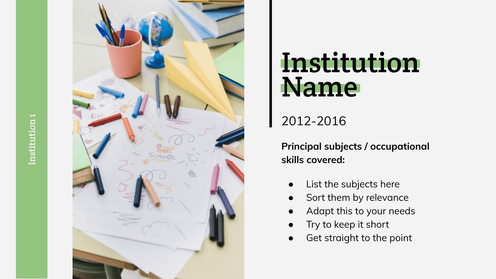 Teacher Resume Google Slides Theme and PowerPoint Template