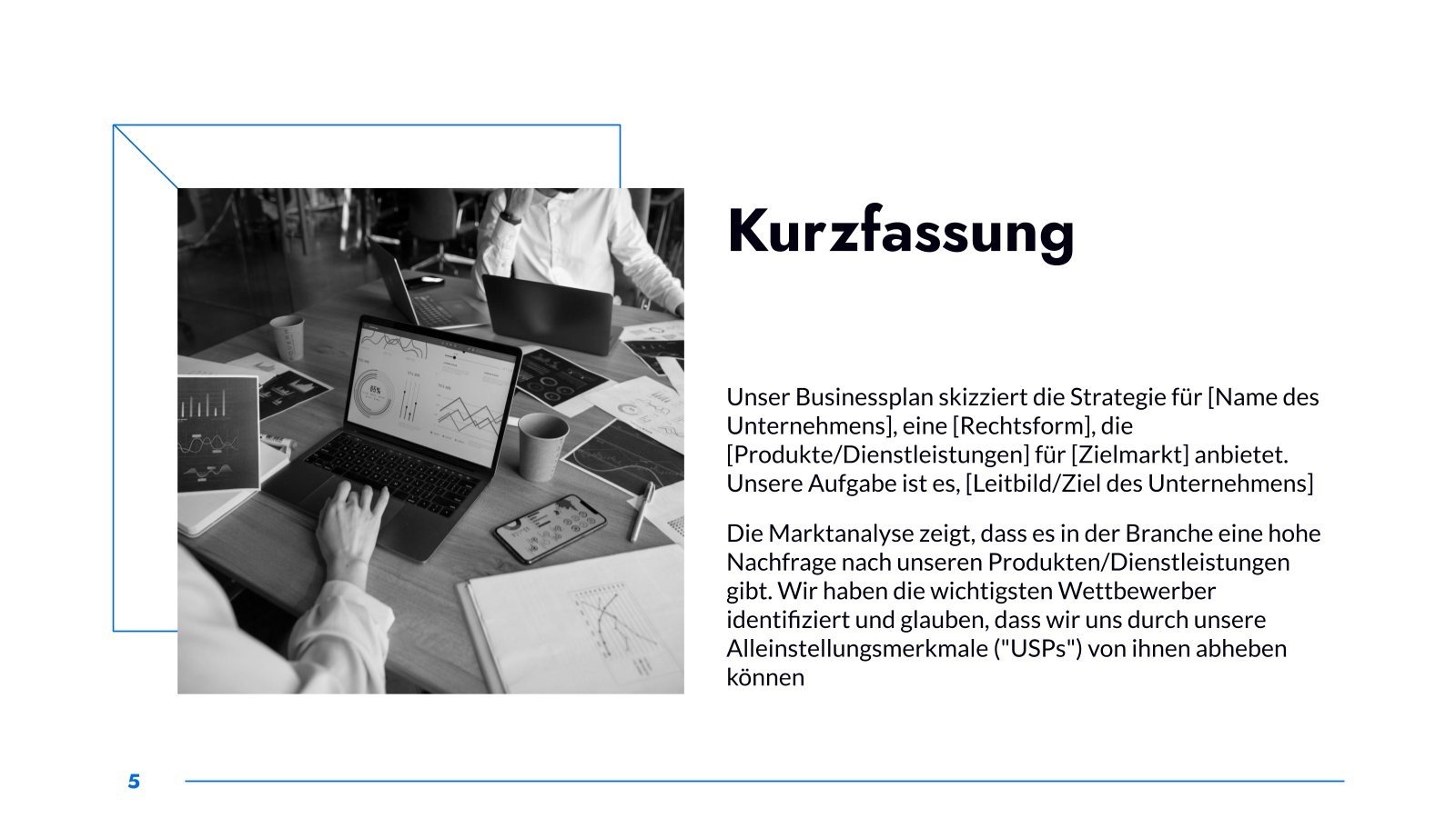 Contrasted Grayscale Business Plan Presentation