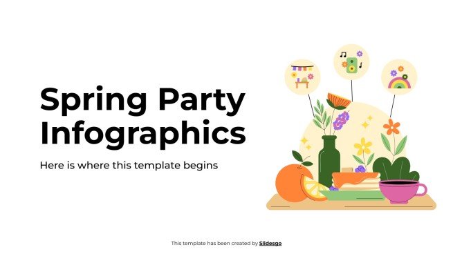 Spring Party Infographics Template