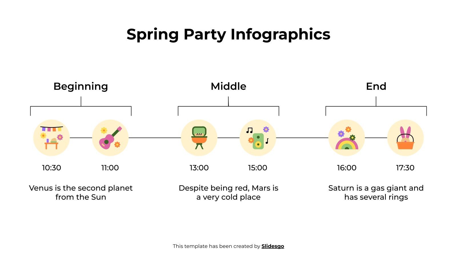 Spring Party Infographics Template