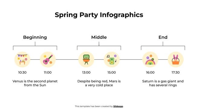 Spring Party Infographics Template