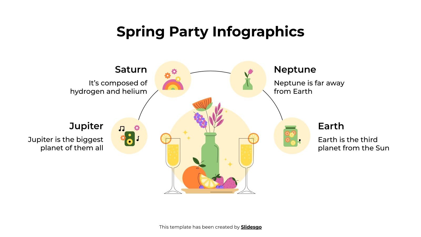 Spring Party Infographics Template