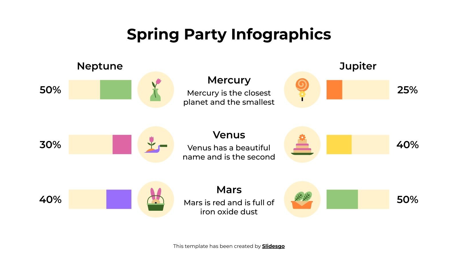 Spring Party Infographics Template