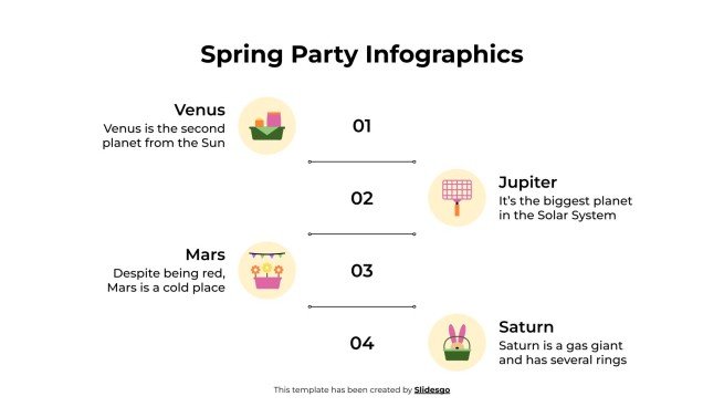 Spring Party Infographics Template