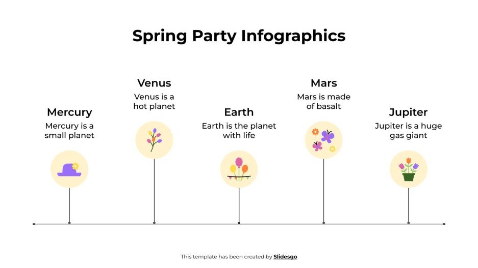 Spring Party Infographics Template