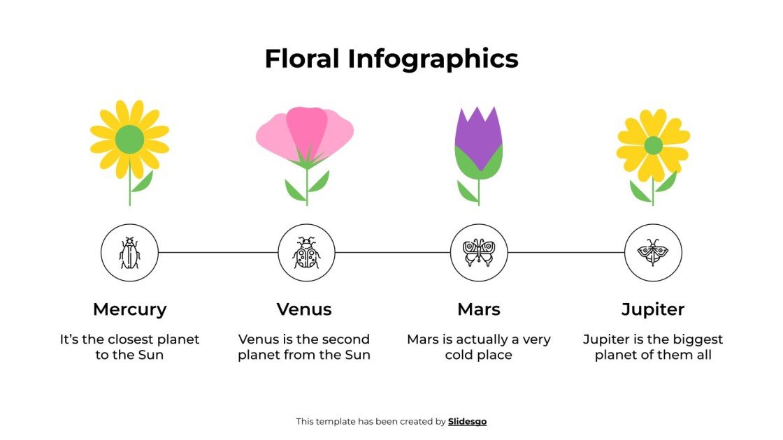 Floral Infographics Template