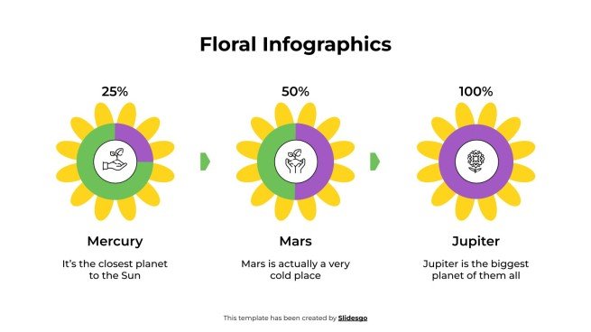Floral Infographics Template