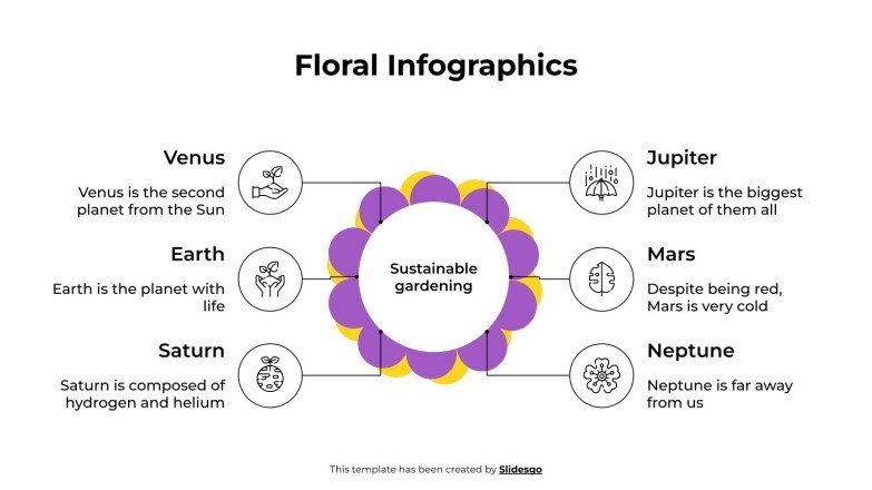 Floral Infographics Template