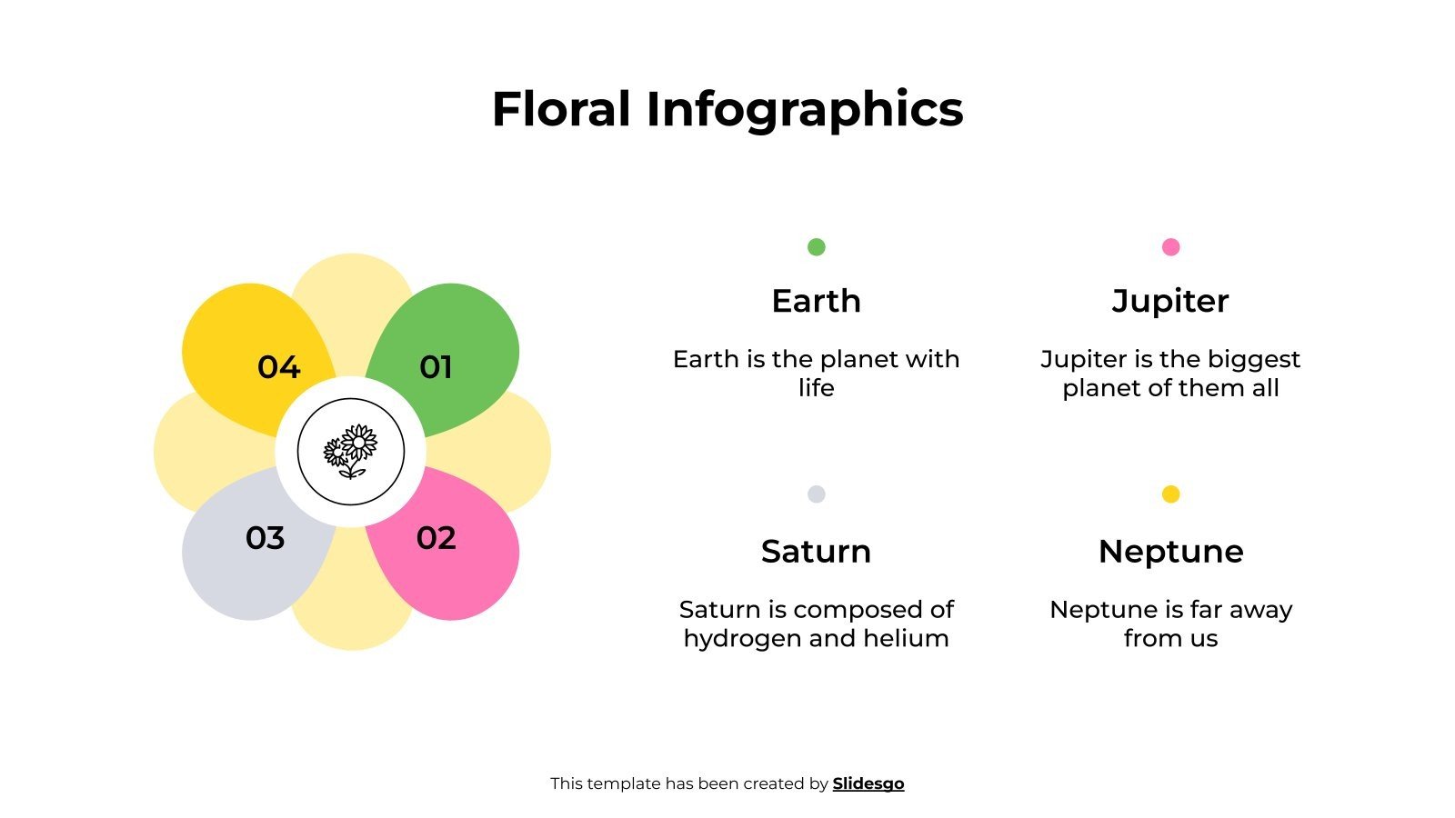 Floral Infographics Template