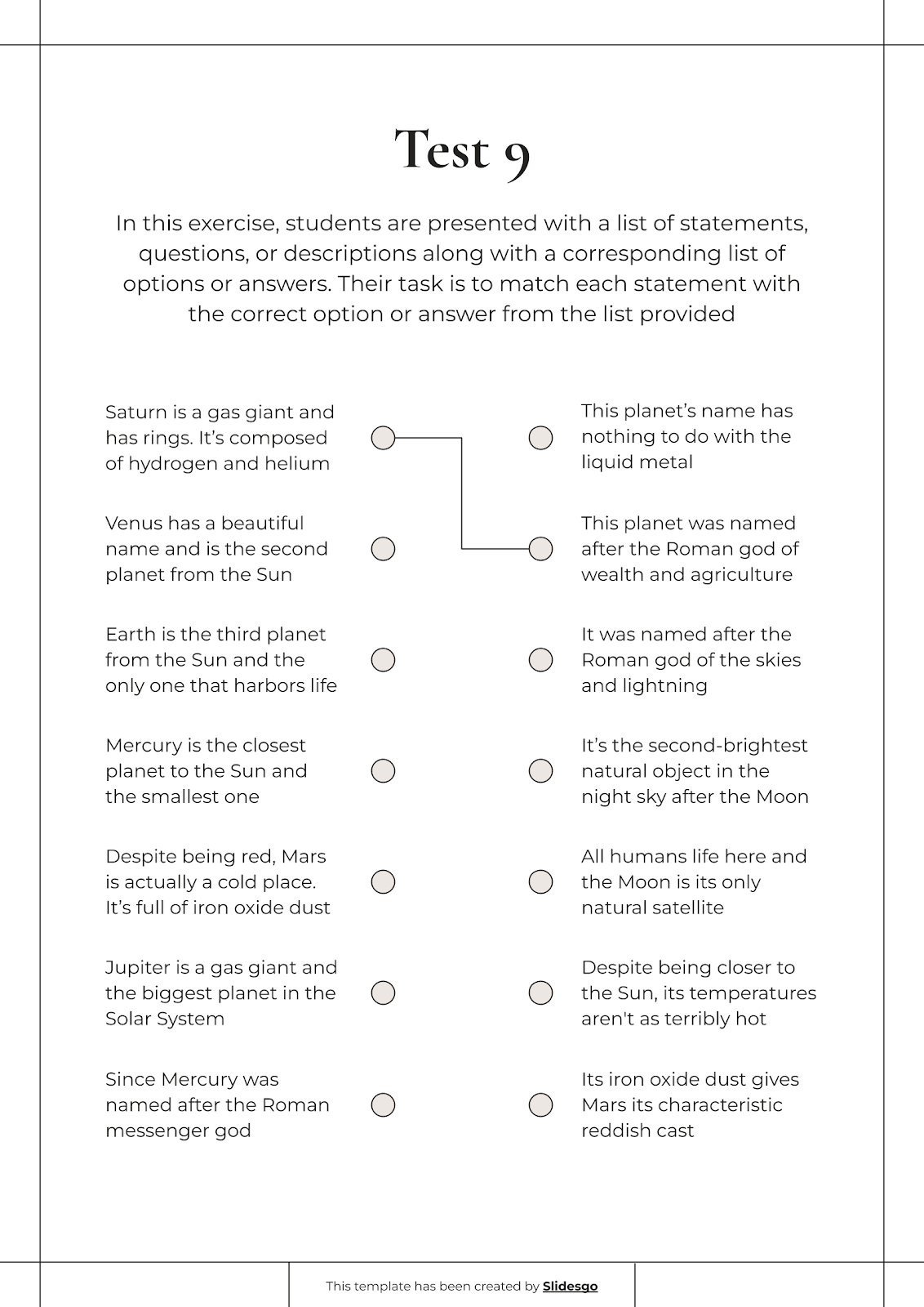 End of School Year Break Tests for College Presentation
